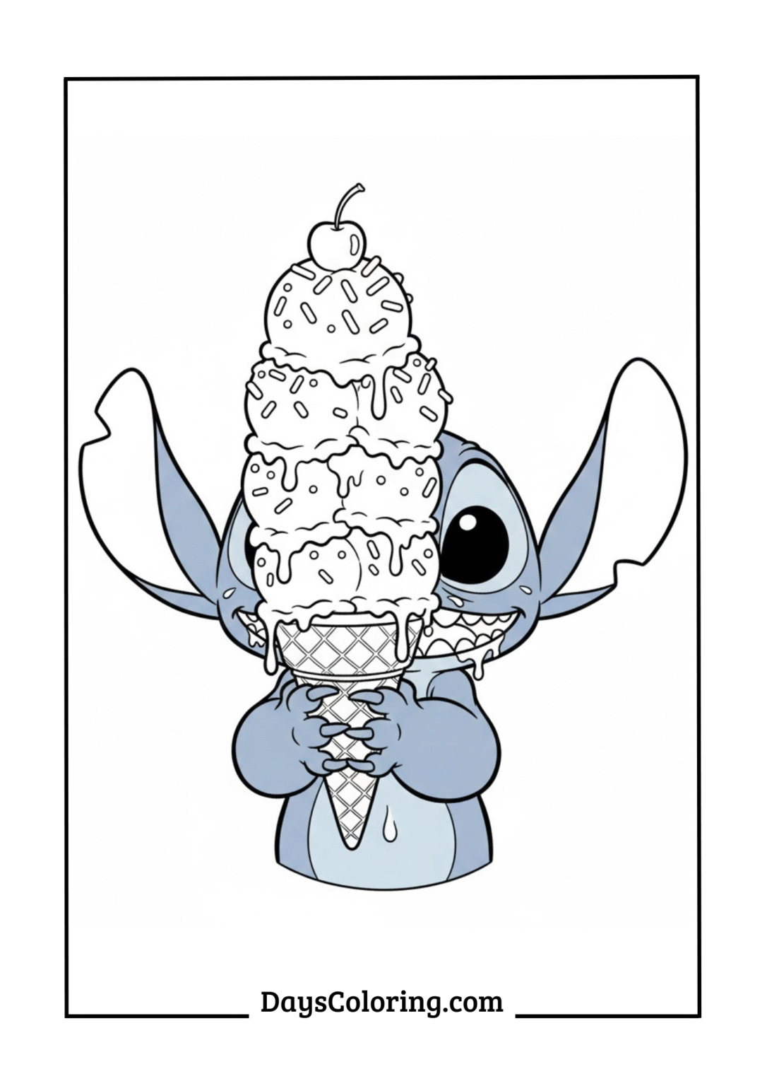 40 Stitch Coloring Pages: Free Printable - Days Coloring