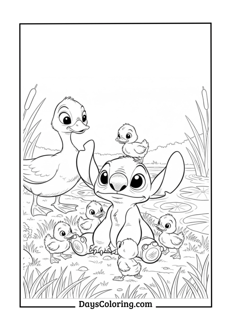 40 Stitch Coloring Pages: Free Printable - Days Coloring