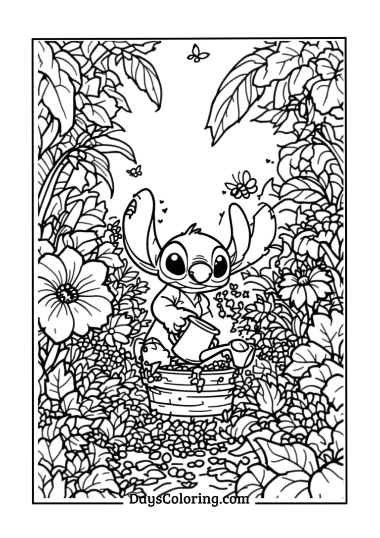 40 Stitch Coloring Pages: Free Printable - Days Coloring