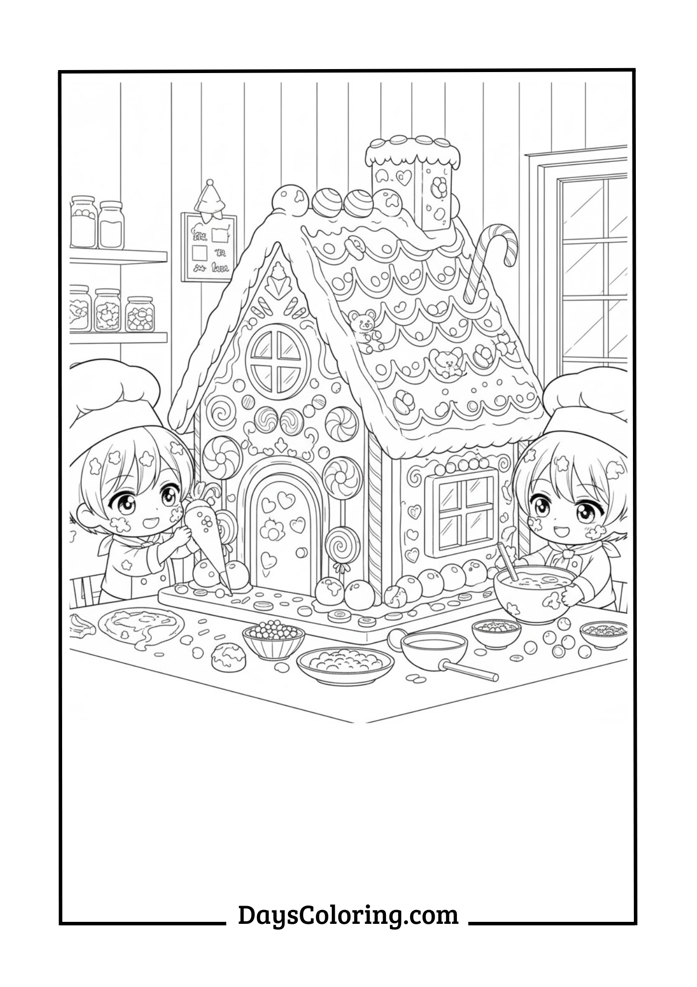 30 Free Anime Christmas Coloring Pages FREE PRINTABLES