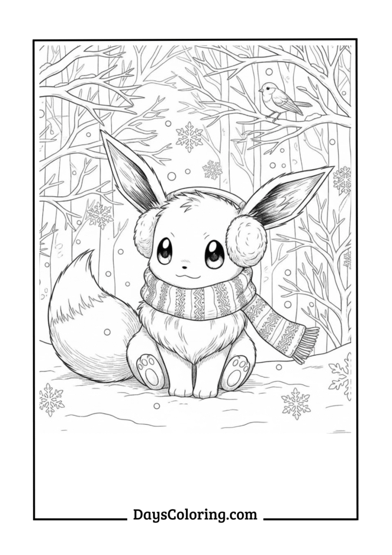 30 Christmas Pokemon Coloring Pages Free printable for kids