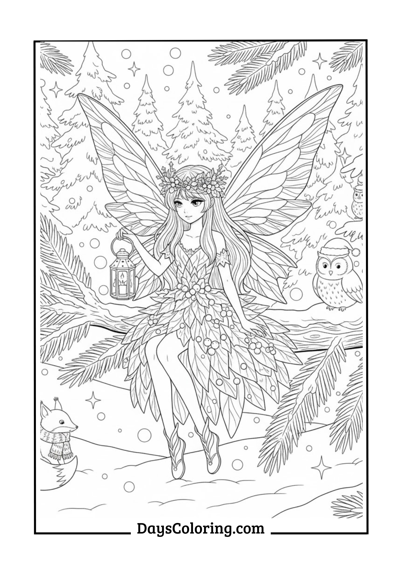 30 Free Anime Christmas Coloring Pages FREE PRINTABLES
