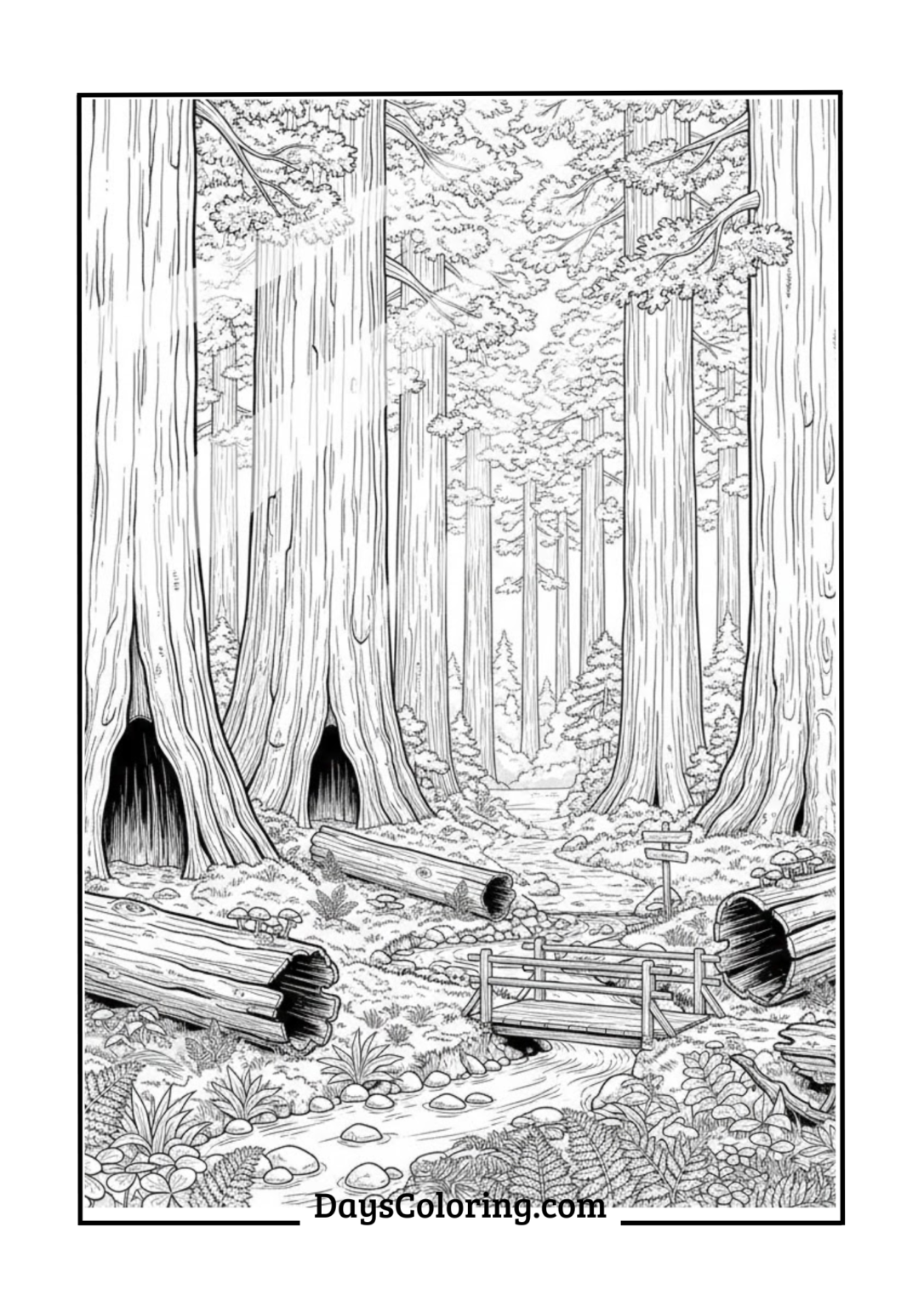 30+ Free Landscape Coloring Pages - Free Printable PDFs